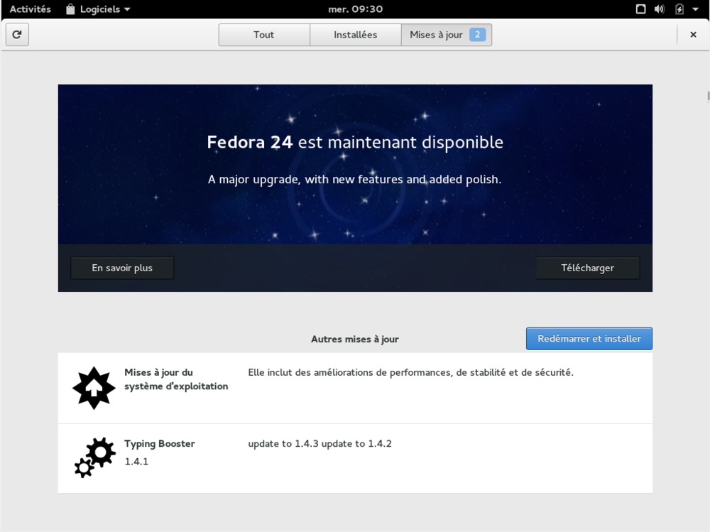 Mise à niveau de Fedora — Documentation Fedora-Fr