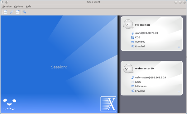 X2Go — Documentation Fedora-Fr