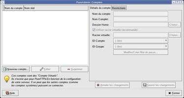 Obsolète - PureAdmin : Gestion de PureFTPD en mode graphique ...